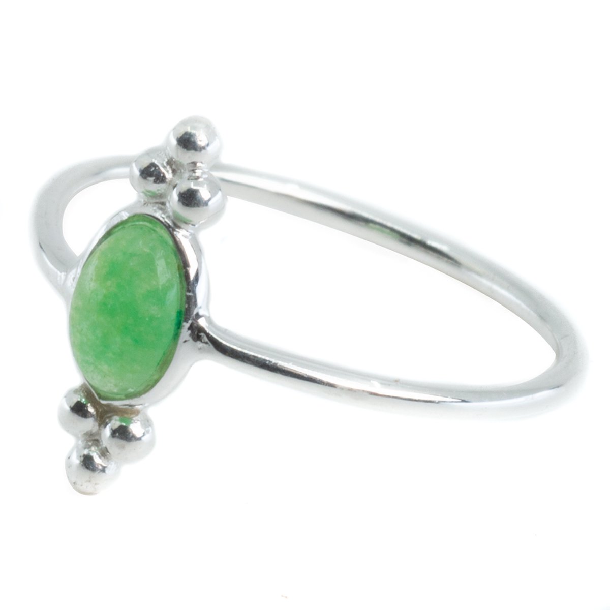 Edelsteen Ring Smaragd (gekleurd) – 925 Zilver – Fancy (Maat 17) | bol.com