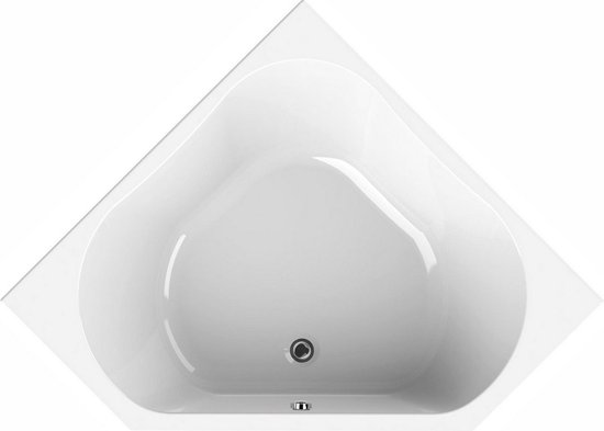 Spacy Angle inbouw hoekbad - 1400x1400x440cm - Wit | bol