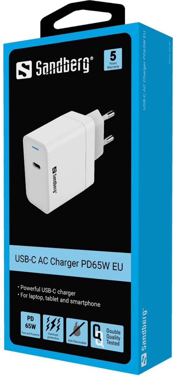 USB-C AC Charger PD65W EU | bol