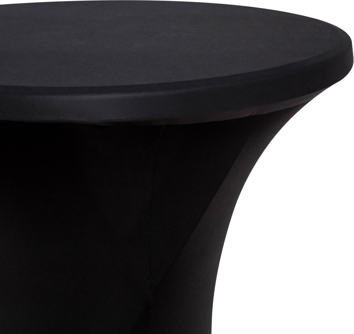 Statafelrok zwart 80 cm - per 12 - partytafel - Alora tafelrok voor statafel -... | bol.com