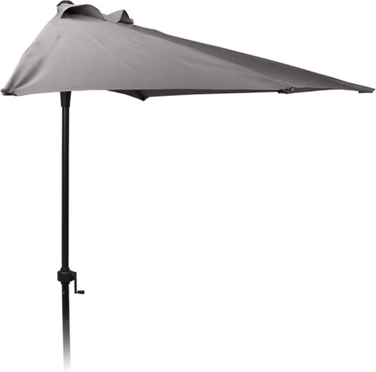 Parasol - Half Rond - Balkonparasol - 250 cm - Antraciet | bol.com