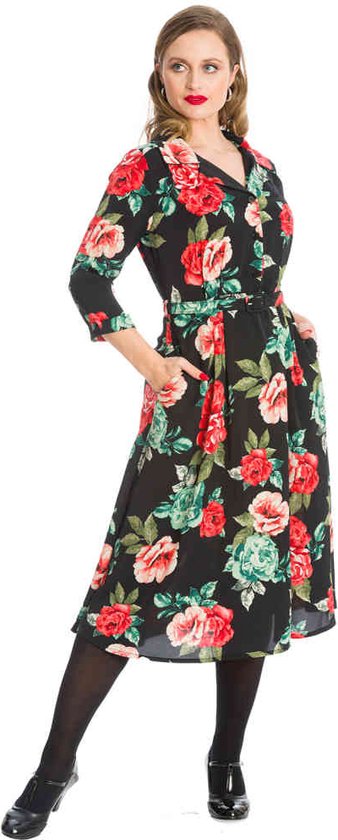Dancing Days Lange jurk -S- EVENING ROSE Rood | bol.com