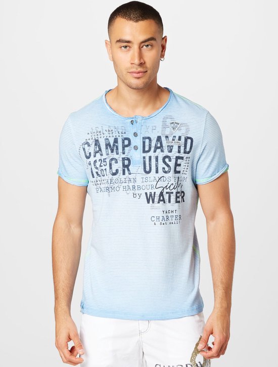 Camp David shirt Blauw-M | bol.com