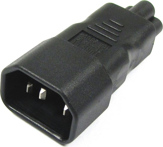 BeMatik - IEC-60320 C5 naar C14 connector adapter | bol.com