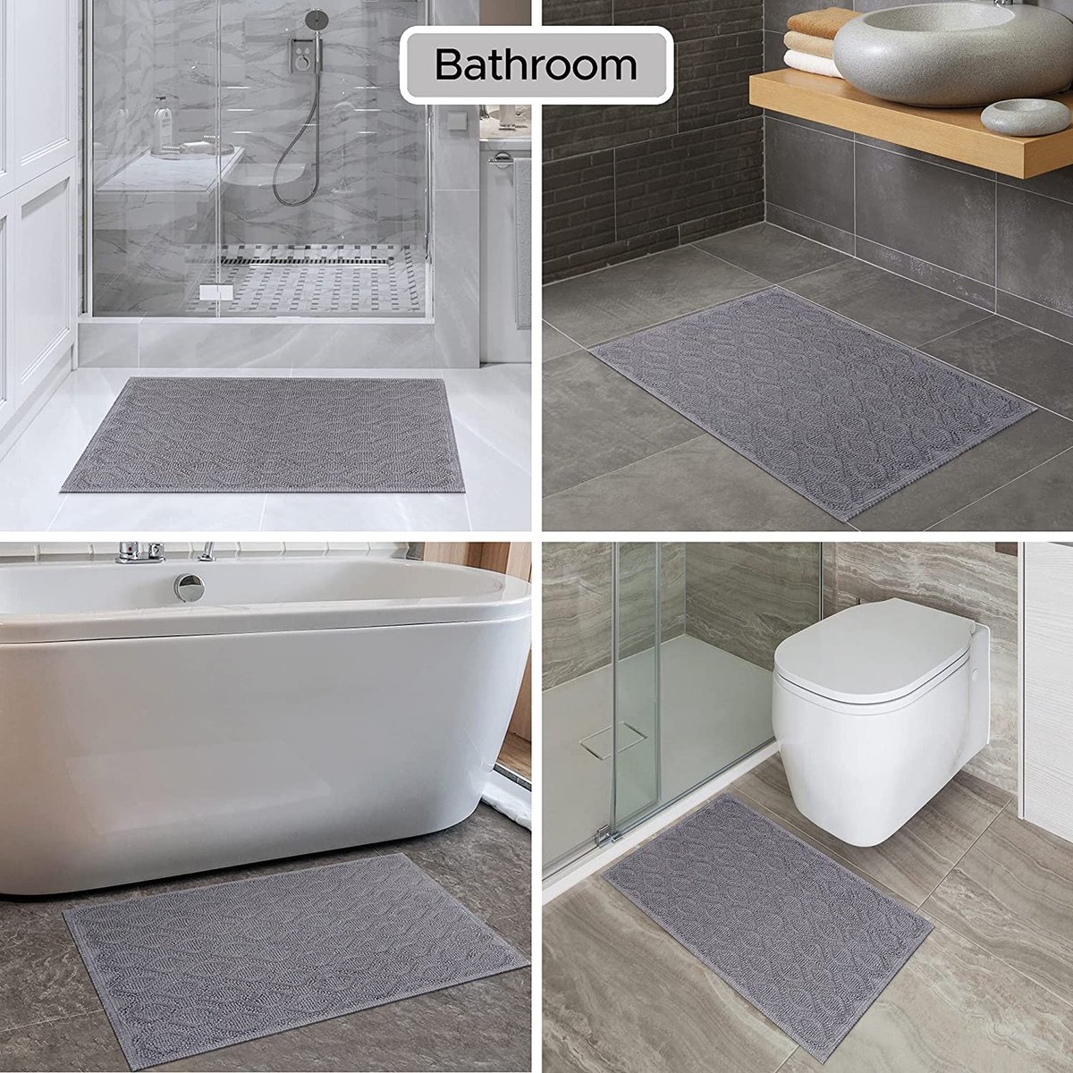 Badmat Anti-slip Badmat Douchemat Zachte Badmat | bol.com