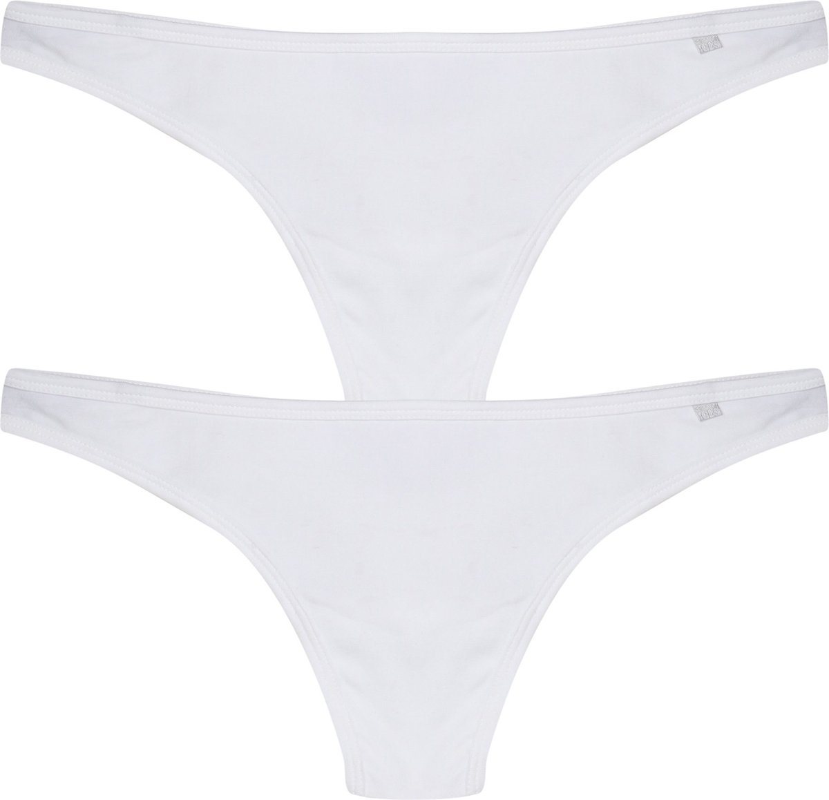 Claesen's® - Dames 2-pack String - Wit - 95% Katoen - 5% Lycra | bol.com