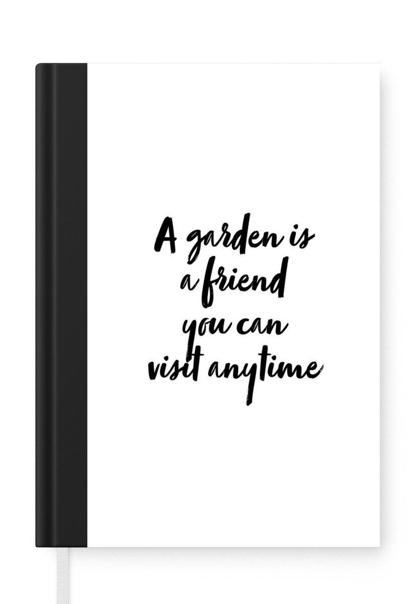 Carnet - Cahier d'écriture - Un jardin est un ami que vous pouvez ...