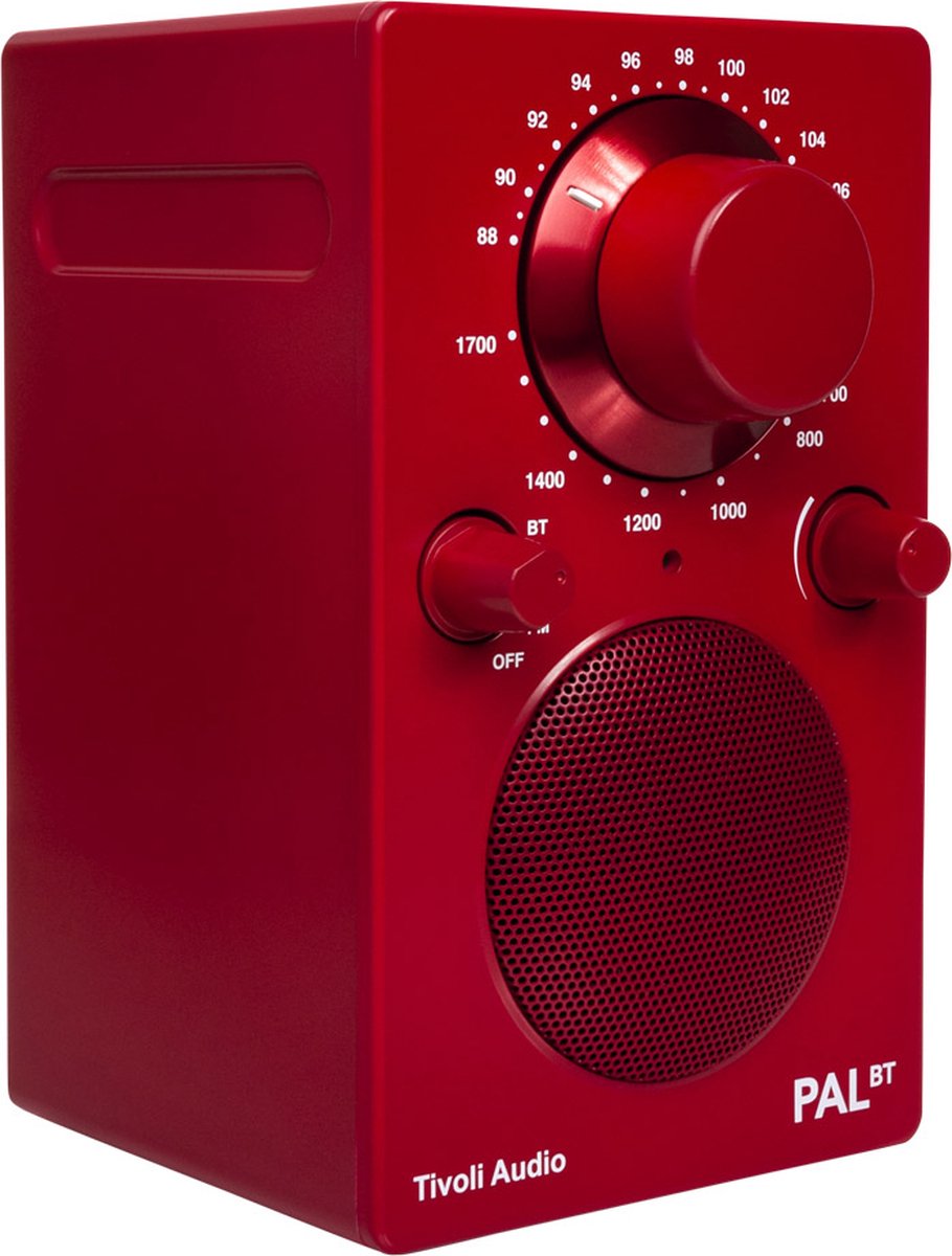 Tivoli Audio - PAL BT - Draagbare radio met FM, AM en Bluetooth - Rood | bol.com