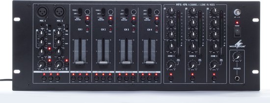 Monacor MPX-4PA - Rack DJ-mixer | bol