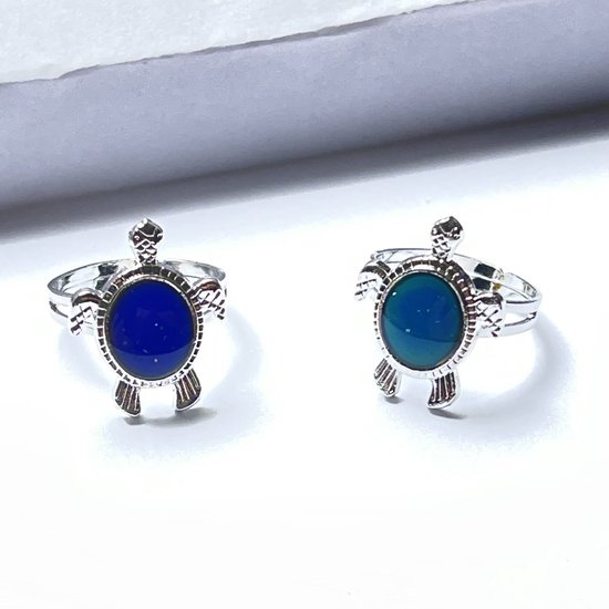 GoedeDoelen.Shop | Mood Ring Turtle | Schildpad Ring | In Maat ...