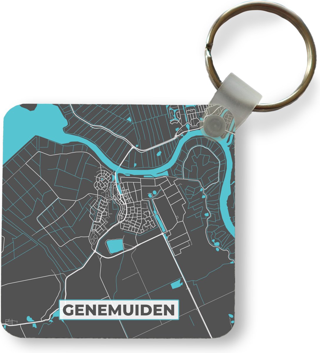 Sleutelhanger - Uitdeelcadeautjes - Stadskaart - Kaart - Genemuiden ...