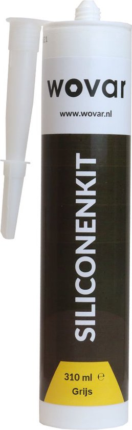 Wovar Siliconenkit Grijs 310 ml | Per Koker | bol