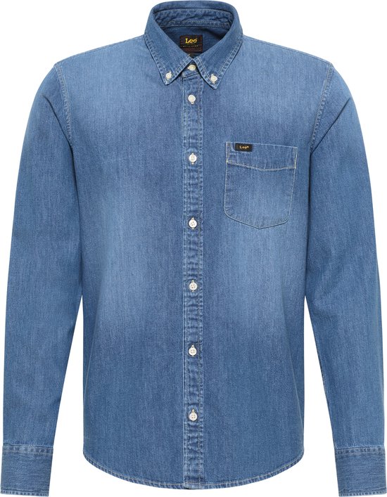Lee Button Down Mannen Overhemd - Maat S | bol