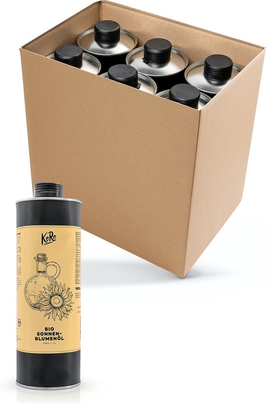 KoRo | Bio zonnebloemolie 6 x 1 liter | bol.com