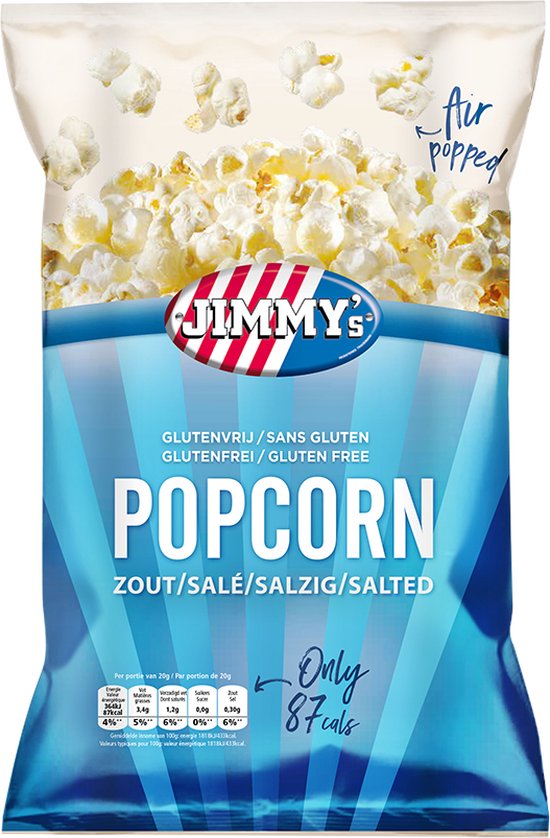 Jimmy's Popcorn Zout - 12 x 40 gram | bol