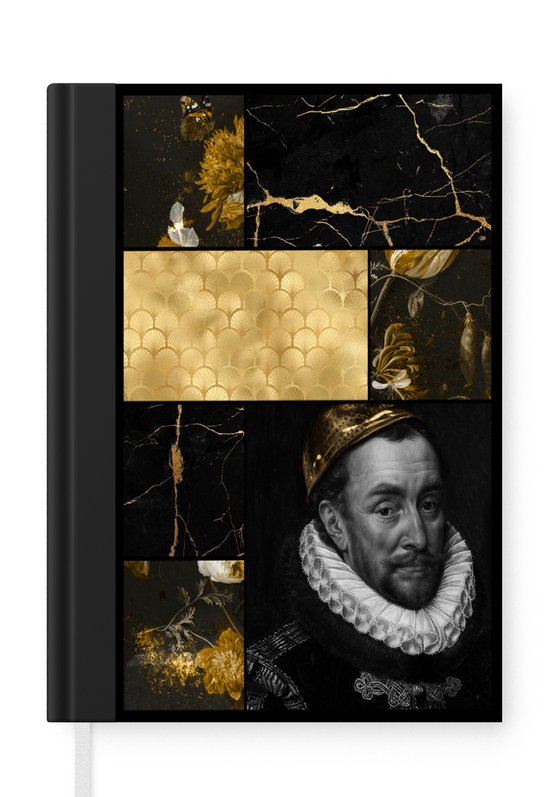 Carnet - Cahier d'écriture - Collage - Feuille d'or - Marbre - Art ...