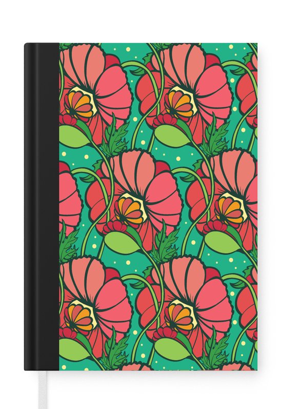Carnet - Carnet d'écriture - Design - Fleurs - Vert - Carnet - Format ...