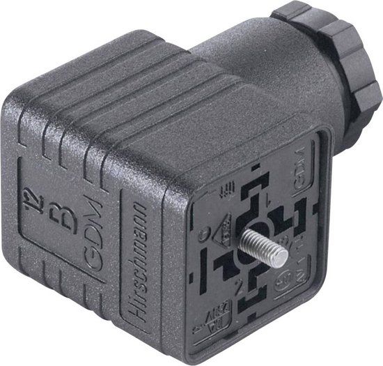 Hirschmann GDM 2011 931 957-100-1 Zwart Aantal polen:2 + PE Inhoud: 1 ...