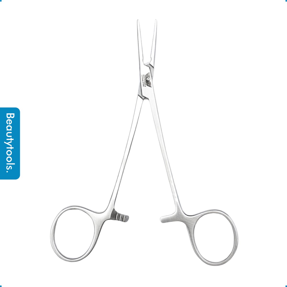 BeautyTools Forcep - Rechte Klemschaar met Klemmechanisme - Fijne ...