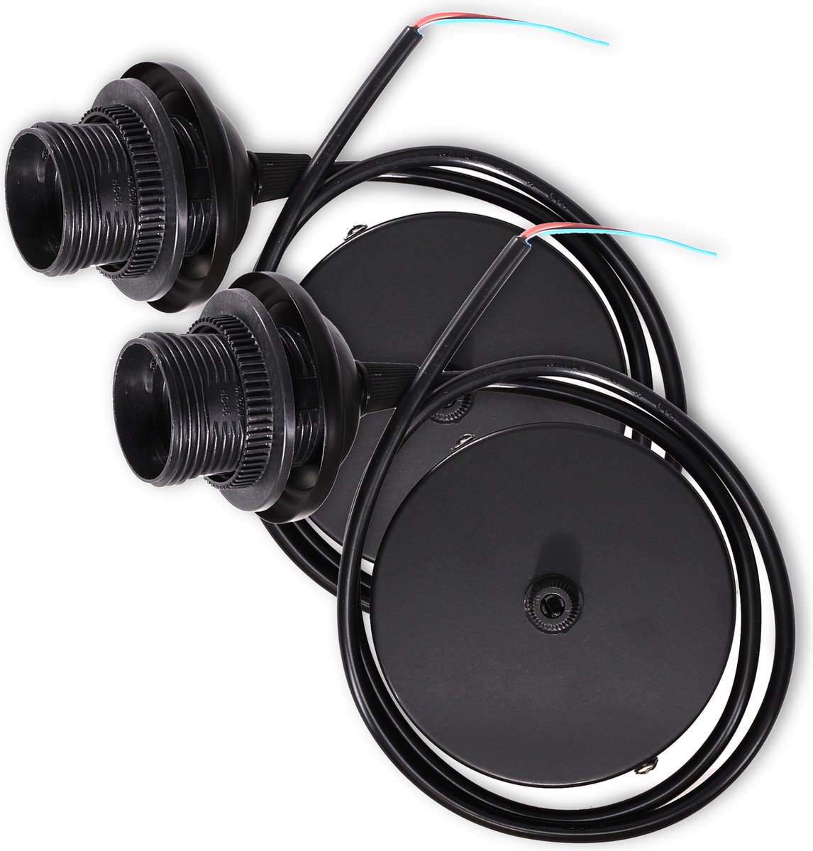 kwmobile E27 fitting met snoer -2x lampfitting voor hanglamp- E27 ...
