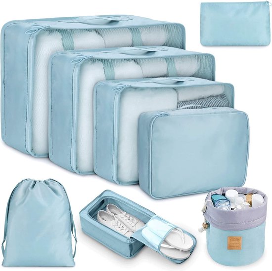 Koffer organizer set 8 stuks reiskoffer vakantie outdoor packing cubes ...
