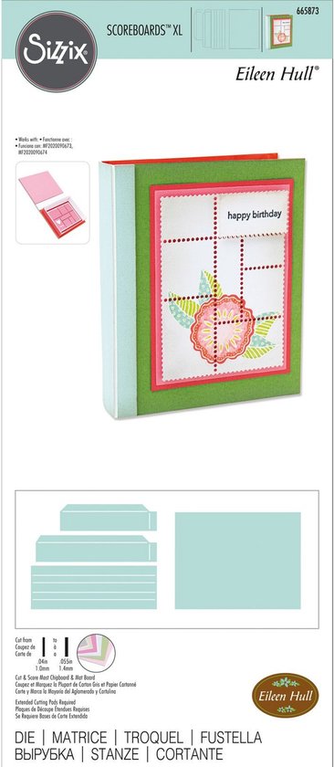 Sizzix Scoreboards XL Snijmal - Box book | bol.com