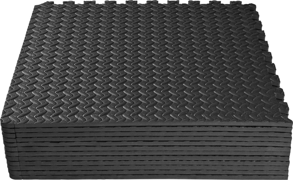 tectake - beschermingsmatten vloermat - 12 delige set - ca. 5 m2 ...