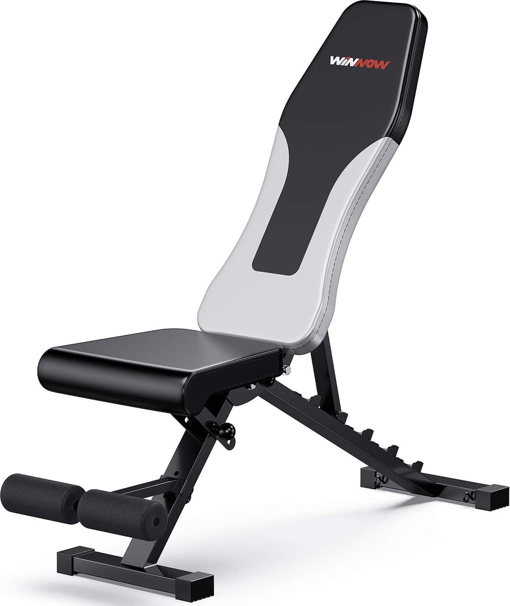 Verstelbare halterbank, inklapbaar, voor hometraining en fitness ...
