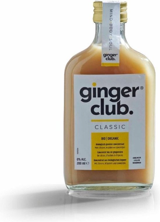 Gingerclub - Gingerclub Classic 200ml BIO - 1 stuks - Biologisch ...
