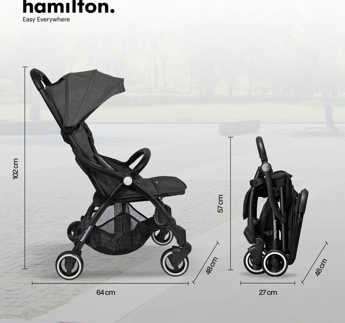 Hamilton by Yoop One Sport R1 Buggy – Verstelbare Stroller met ...