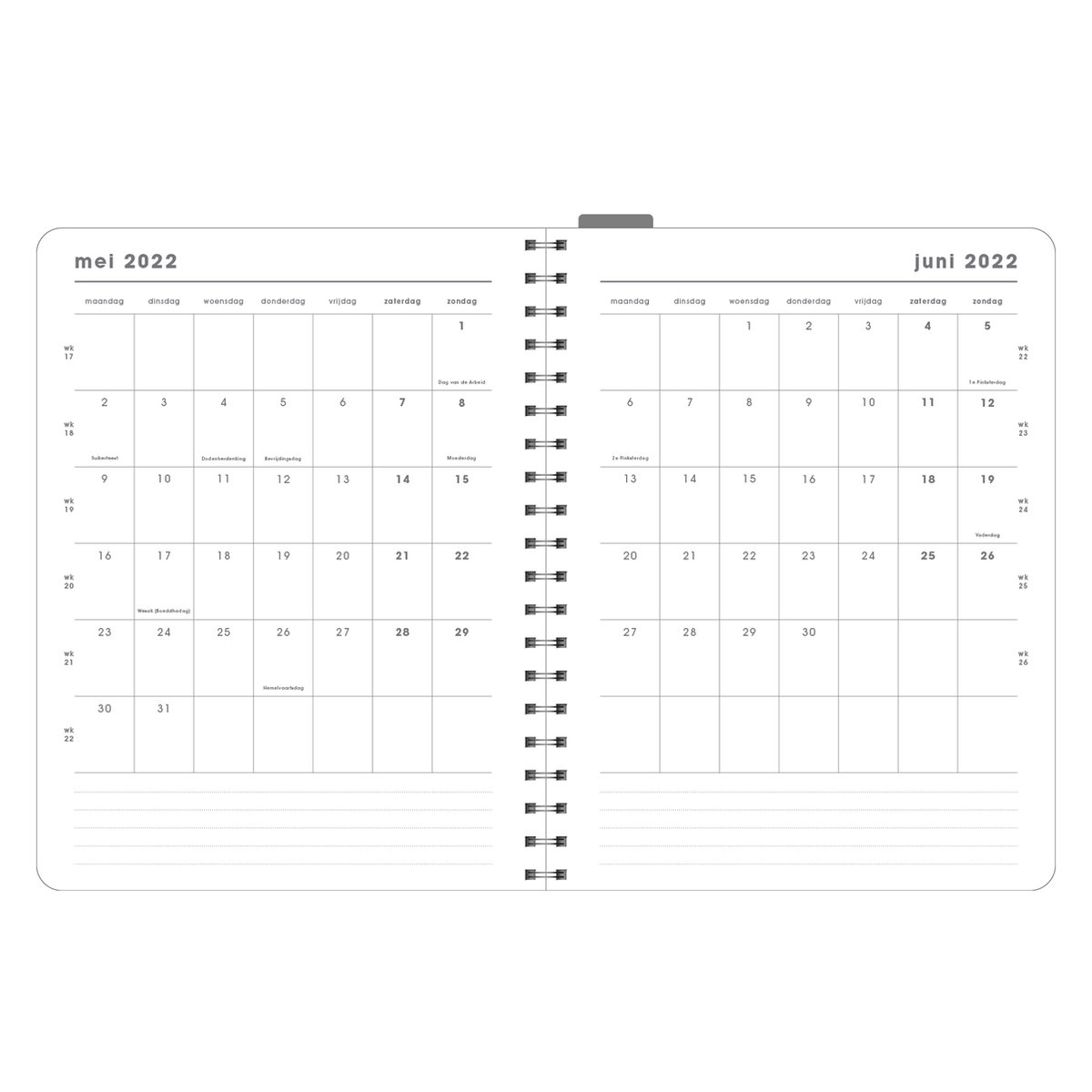 Docenten Agenda 2022-2023 - Lerarenagenda - A-4 formaat met spiraal ...
