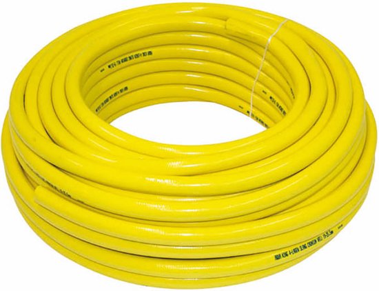AquaKing Flexibele Gele Tuinslang 25 Meter - 30 mm 1¼" - 4 Lagen Slang ...
