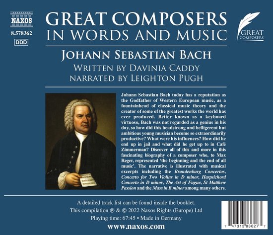 Leighton Pugh & Davinia Caddy - Great Composers In Words & Music (Bach ...