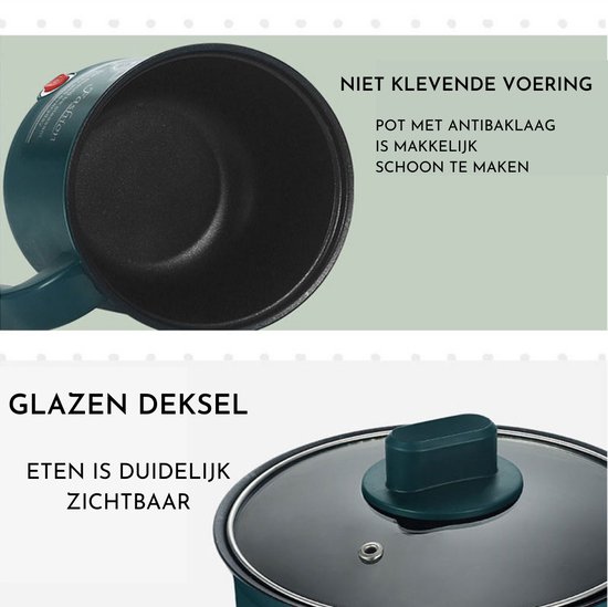 Amerce Elektrische Rijstkoker – Koken – Dubbele Laag - Non Stick ...