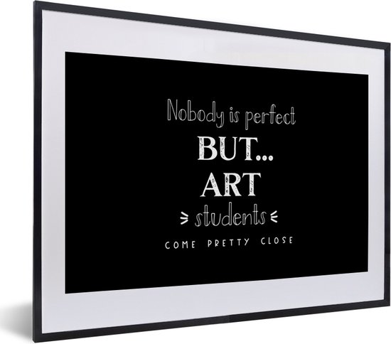 Fotolijst incl. Poster - Kunst - Quotes - Studeren - Studenten - 40x30 ...