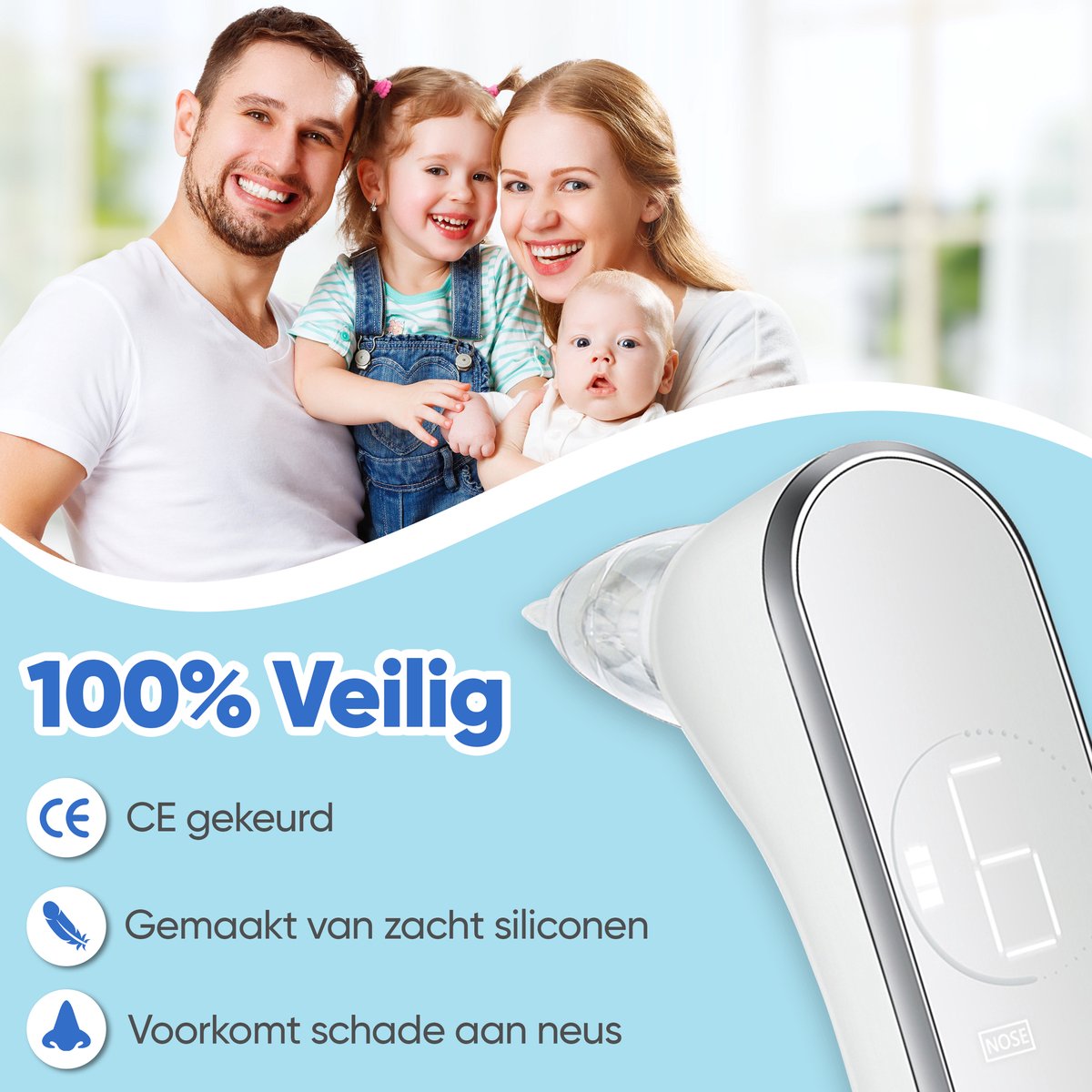 PEACE Elektrische Neusreiniger Baby – Snoetenpoetsers – Neuspeer ...