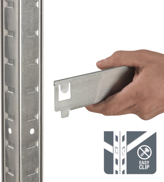 SPACEO - metalen plank - opbergplank - staande plank - zware plank ...