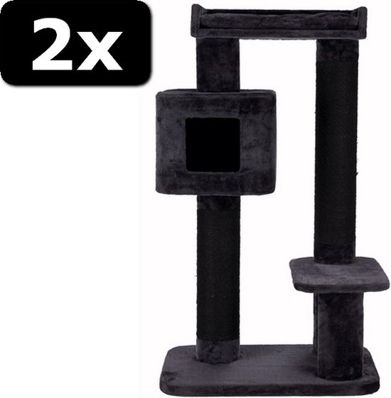 2x IZAN KRABPAAL ANTRACIET 70X50X122CM | bol