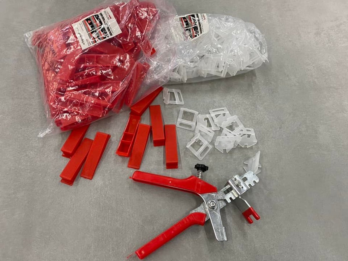 Proleveling - Tegel leveling systeem - 1000 stuks - Clips 1 mm- Tegel ...