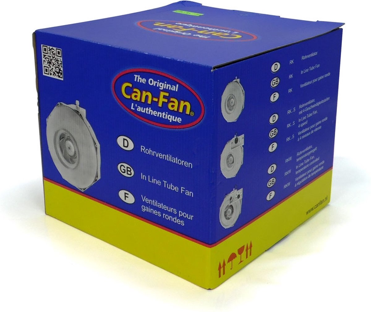 CAN Fan RK 125L Buisventilator Set 350 m3/h met koolstoffilter en ...