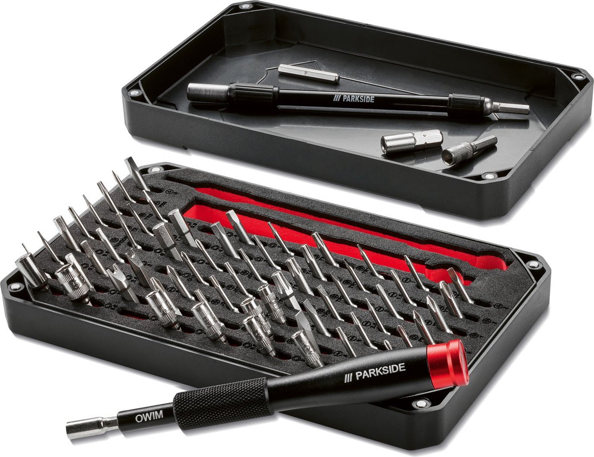 Parkside Precisie-gereedschapsset - 66-delige Set - Kenmerk: in handige ...
