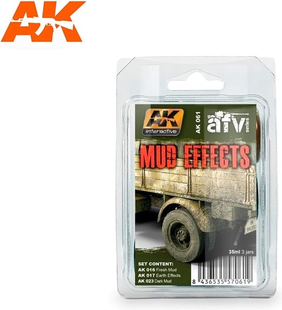AK Interactive AK061 - Mud Effects Weathering Set - 3 x 35ml | bol