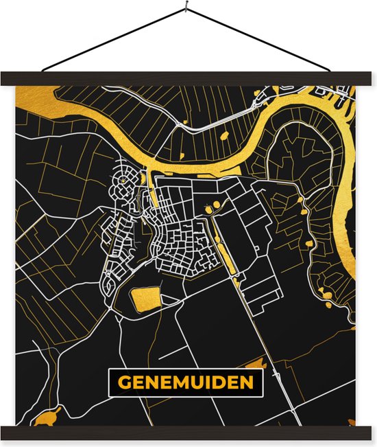 Posterhanger incl. Poster - Schoolplaat - Stadskaart - Genemuiden ...