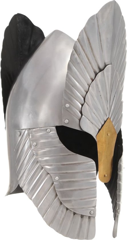 Ridderhelm middeleeuws replica LARP staal zilverkleurig | bol