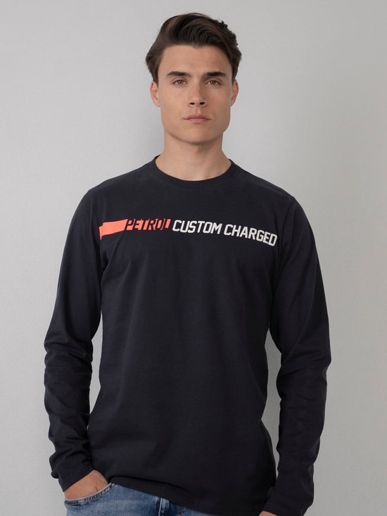 Petrol Industries - Heren Petrol logo T-shirt - Blauw - Maat L | bol.com