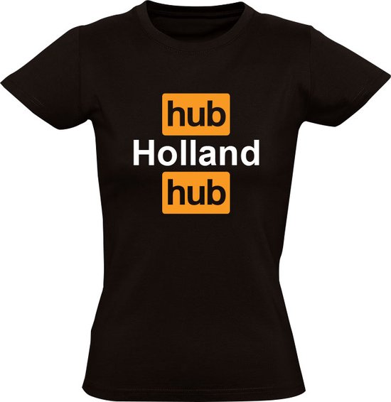 Hub Holland Hub Dames t-shirt | Nederland | Oranje | Nederlands Elftal ...