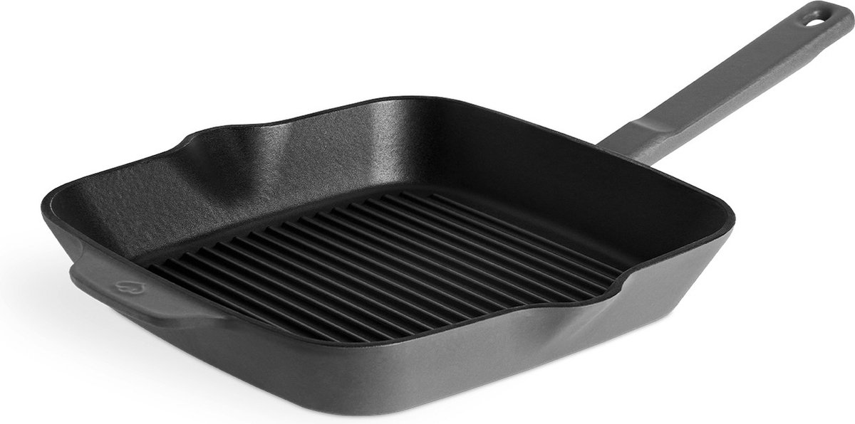 Springlane Gietijzeren Grillpan Grijs, 26 cm | bol.com