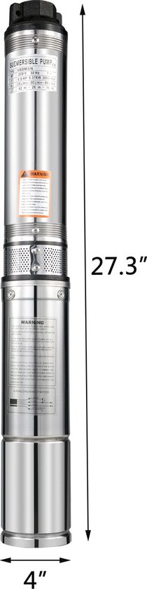 Dompelpomp - Diepe Goed Pomp - voor Tuin - Agrarische Irrigatie Boorgat ...