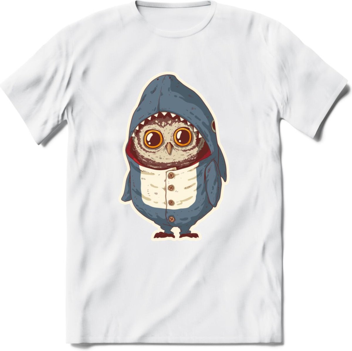Casual haai uil T-Shirt Grappig | Dieren vissen uilen Kleding Kado ...