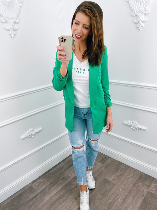 Basic Blazer Groen | bol